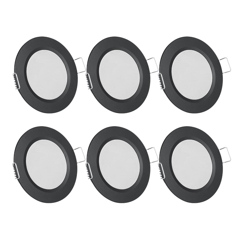 6 x DC 12V Recessed LED Ceiling Lights, Caravan Campervan Downlights 2 ...